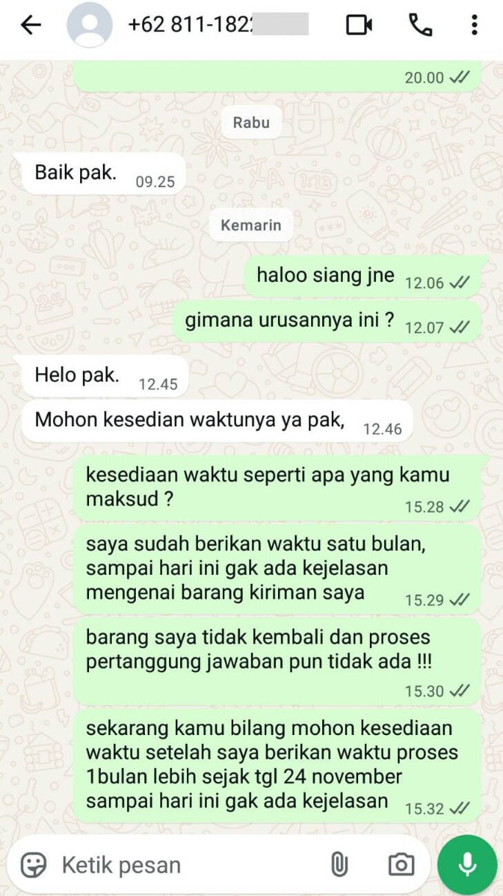 Proses Klaim Asuransi JNE Express yang Tidak Ada Penyelesaian dan ...