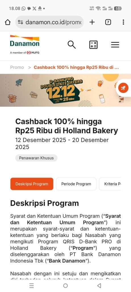 Ikuti Promo QRIS Danamon, Cashback 100% Tak Kunjung Cair