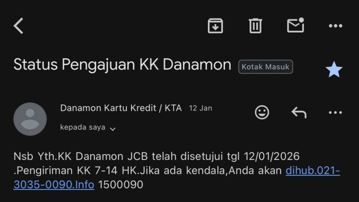 Pengiriman Kartu Kredit Danamon Sangat Lama Sekali