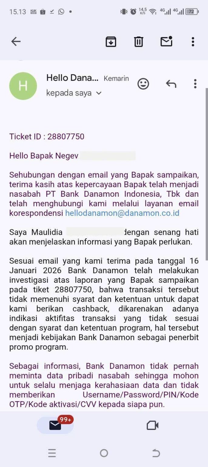 Ikuti Promo QRIS Danamon, Cashback 100% Tak Kunjung Cair
