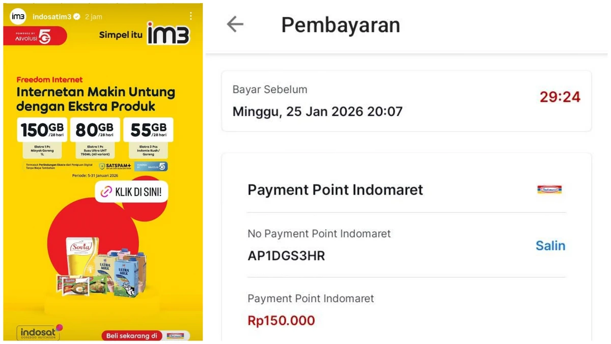 Jauh-jauh Buat Beli Kuota Promo Indosat Freedom Internet di Indomaret ...