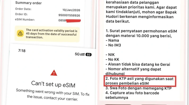 QR Code eSIM IM3 Error, Konsumen Diminta Selfie KTP dan Aduan Ditutup ...
