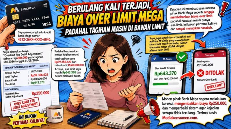 Tagihan Belum Lewat Batas Kredit, Pengguna Kartu Kredit Mega Tuntut ...