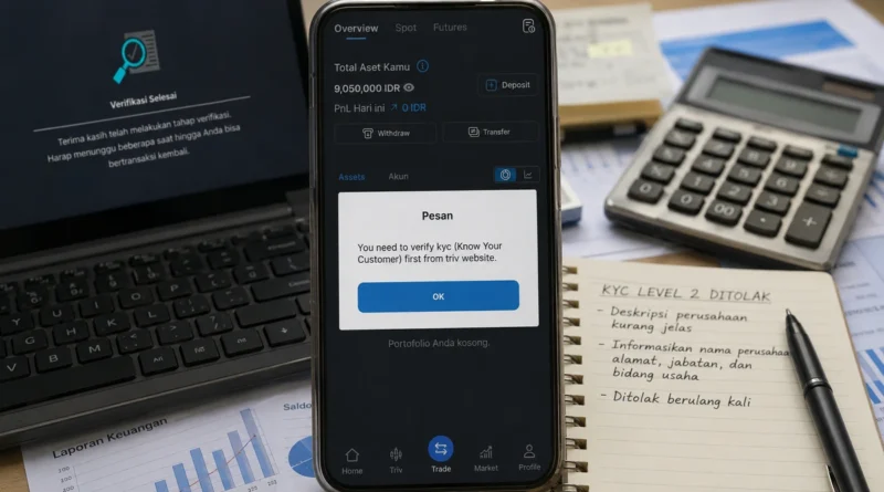 Akun TRIV Diblokir Tiba-tiba, KYC Level 2 Ditolak 11 Kali dan Dana Rp9 ...