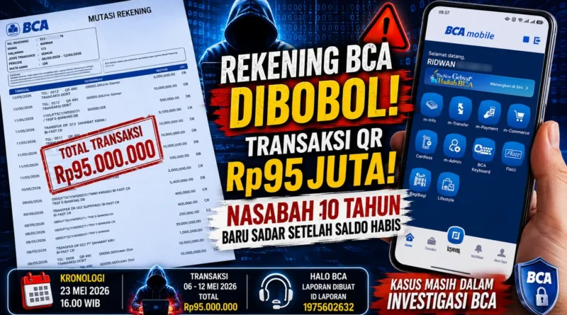 Rekening BCA Dibobol Transaksi QR Rp95 Juta Dalam Seminggu, Baru Sadar ...