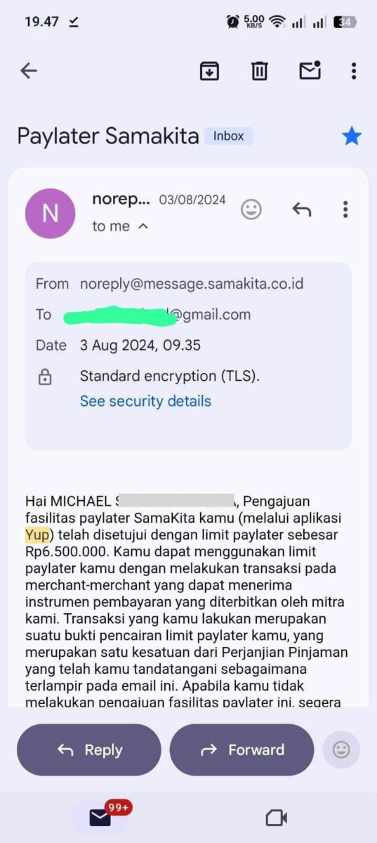 YUP Paylater Saya Sudah Ditutup, tapi Data Kredit Lunas Tak Ada di SLIK OJK