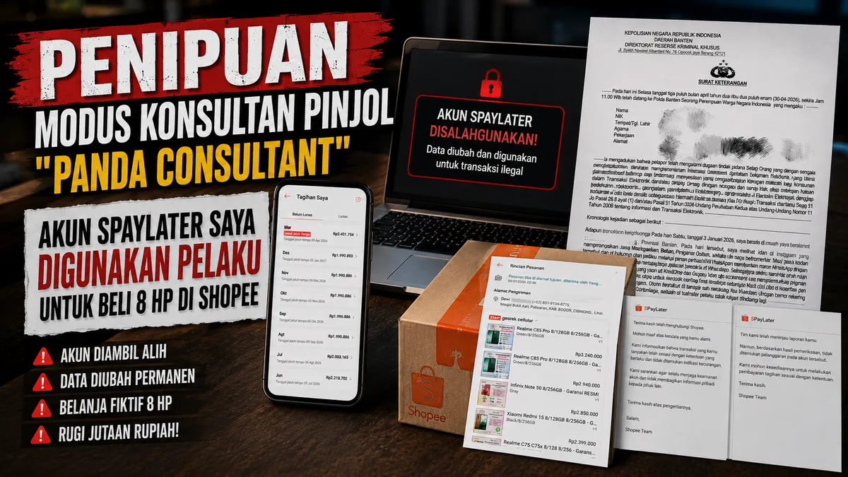 Penipuan Modus Konsultan Pinjol "Panda Consultant", Akun SPayLater Saya ...